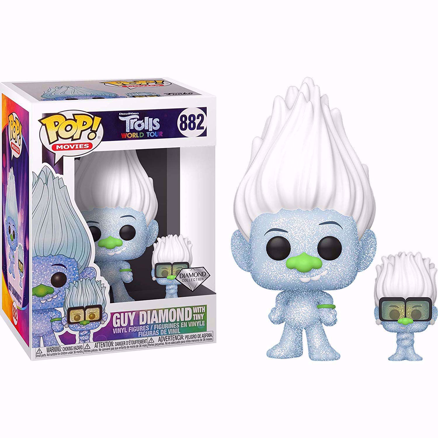 Funko Pop - Guy Troll Diamond (The Trolls) 882 בובת פופ הטרולים | פאן ...