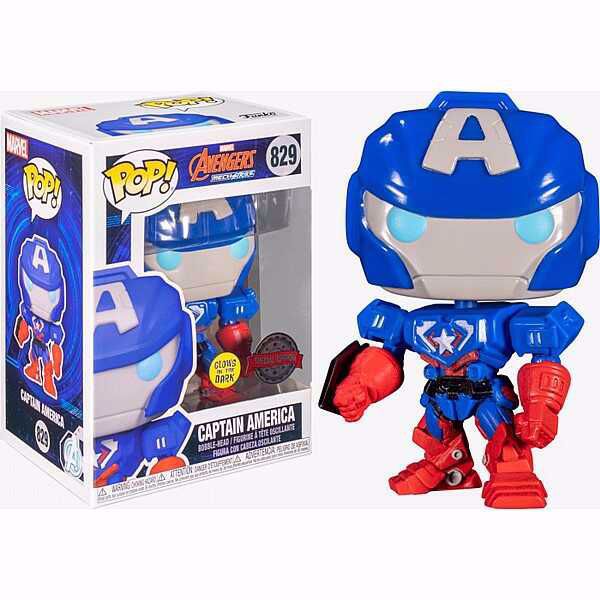 בובת פופ | קפטן אמריקה | Funko Pop - Captain America SE (Avengers Mecha ...