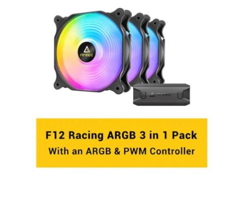 מאווררים למארז Antec F12 Racing 120mm ARGB 3 Pack Fan+Controller | פאן ...